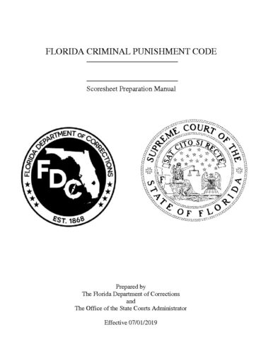 Florida’s Criminal Punishment Code Scoresheet - Bryce A. Fetter